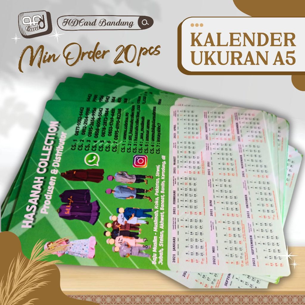 Jual Kalender 1 Lembar Ukuran A5 Untuk Sisipan I Kalding A5 | Shopee ...