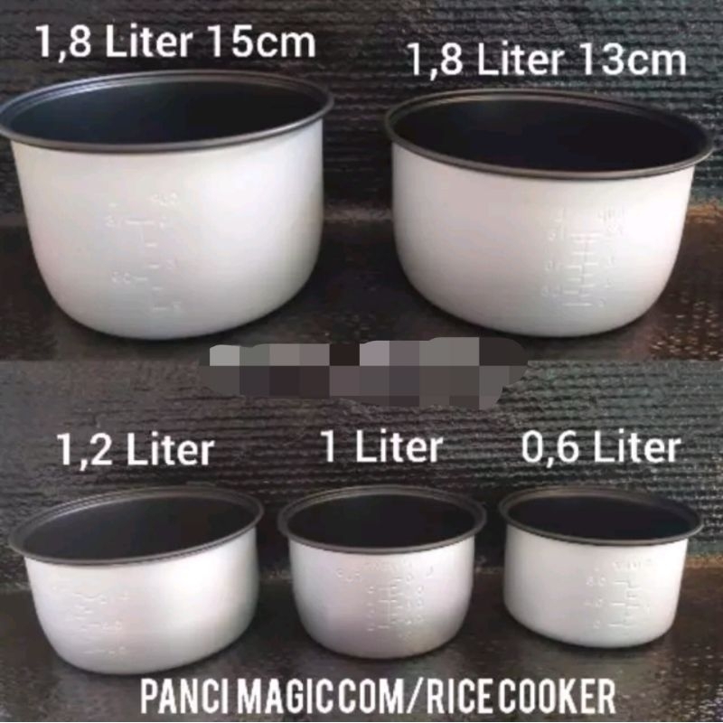 Jual PANCI RICE COOKER MIYAKO 0,6/1,0/1,2/1,8 LITER panci magic com ...