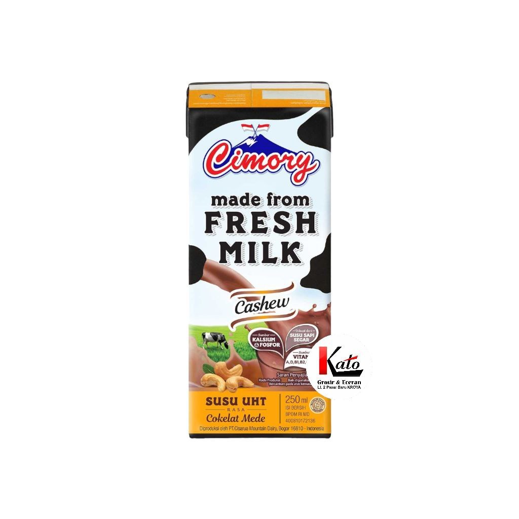 Jual SUSU CIMORY Cashew Made From With Fresh Milk UHT Rasa Cokelat Mede 250ML | Shopee Indonesia