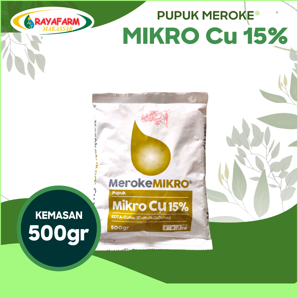 Jual Pupuk Meroke Mikro CU 15% Edta Kemasan 0,5 Kg | Shopee Indonesia