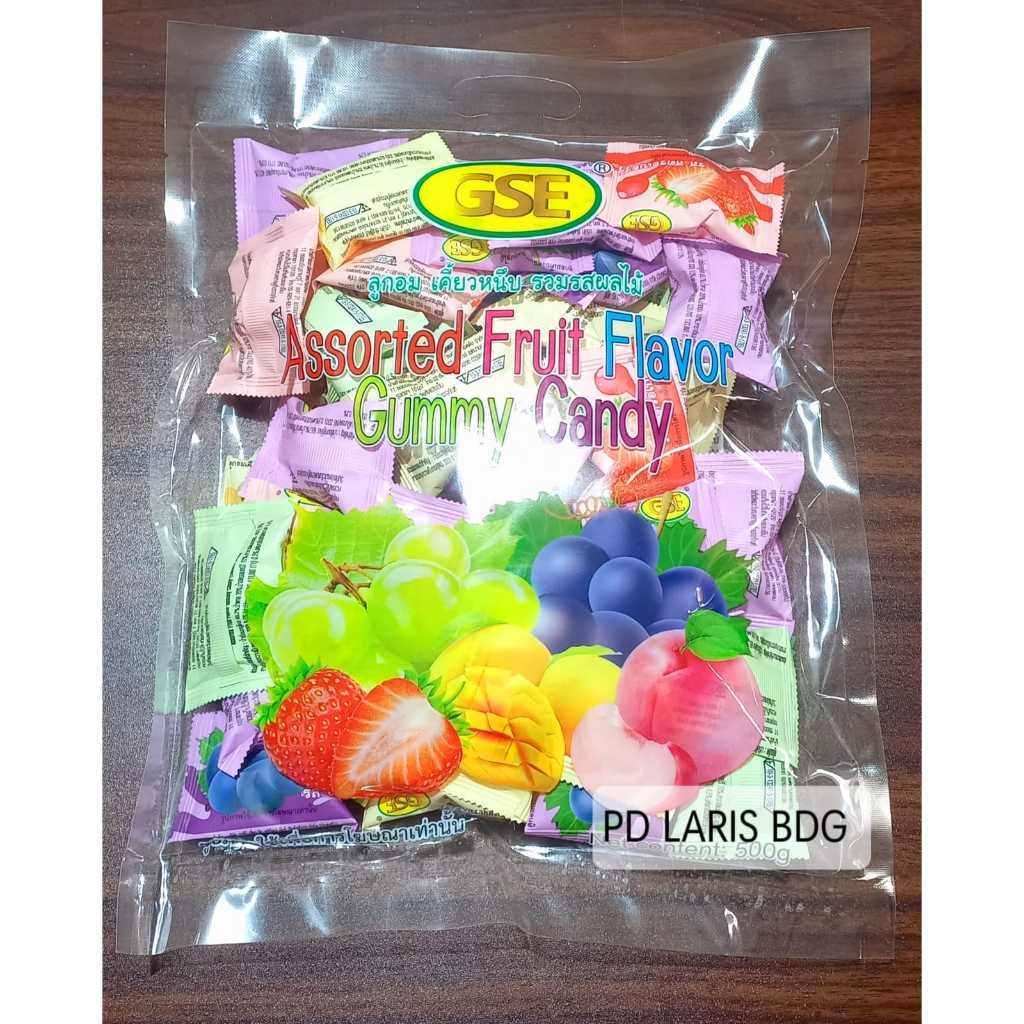 Jual GSE ASSORTED FRUIT FLAVOR GUMMY CANDY 500GR / PERMEN JELLY ANEKA ...