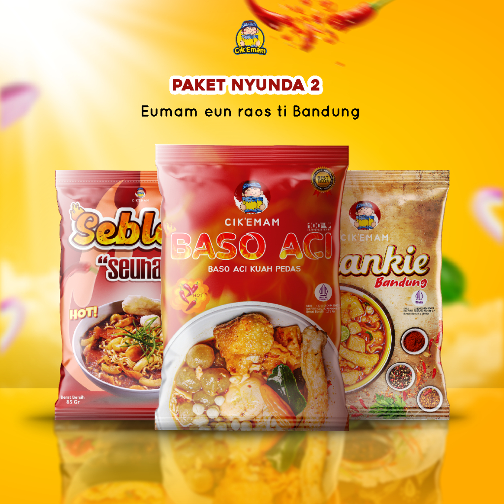 Jual Cik'Emam – Paket Nyunda (Baso Aci, Seblak, Cingrea, Cuankie ...