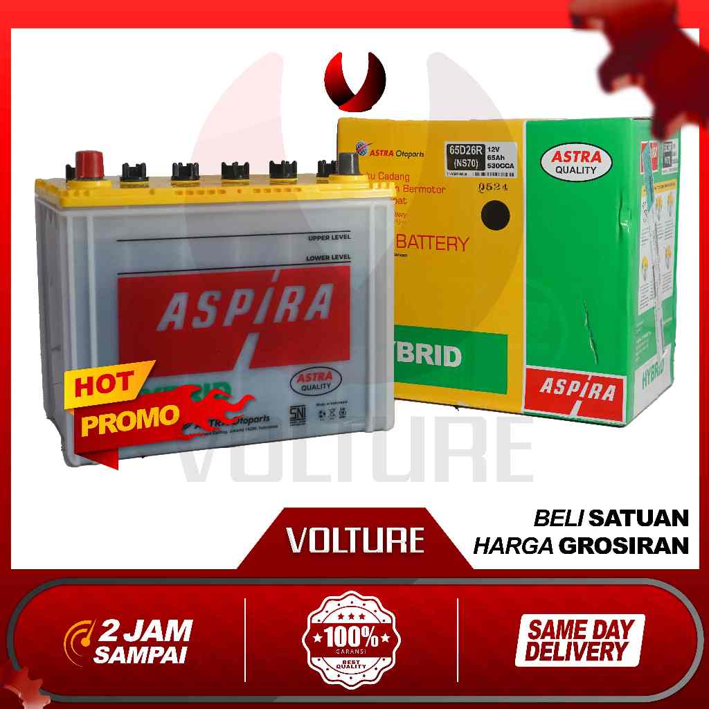 Jual Aki mobil ASPIRA HYBRID ORI ASTRA NS70 ( 65D26R ) 65ah PANTHER DIESEL, KIJANG DIESEL ...