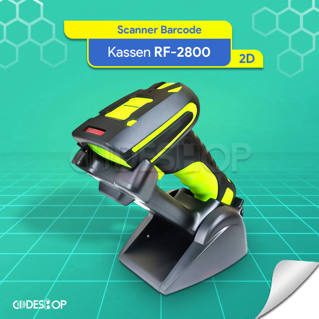 Jual Scanner Barcode Industrial Kassen RF-2800 2 Dimensi Wireless ...