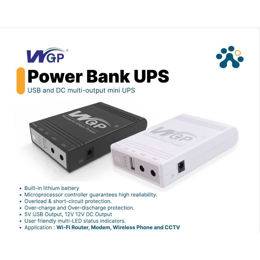 Jual WGP Mini UPS Travel Adaptor Untuk Backup CCTV Modem Router Include ...