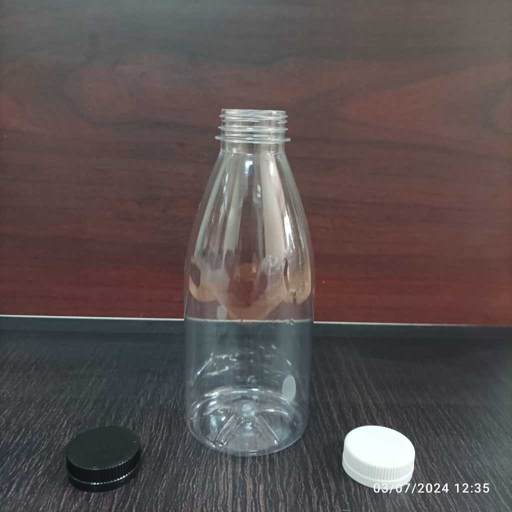 Jual Botol Cantik 350 ml / Botol Plastik 350 ml Clear PET, Tutup Warna ...