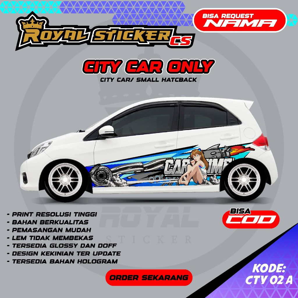 Jual CY02-LIVERY MOBIL SAMLONG SIAP CUSTOM SEGALA JENIS MOBIL-STIKER ...