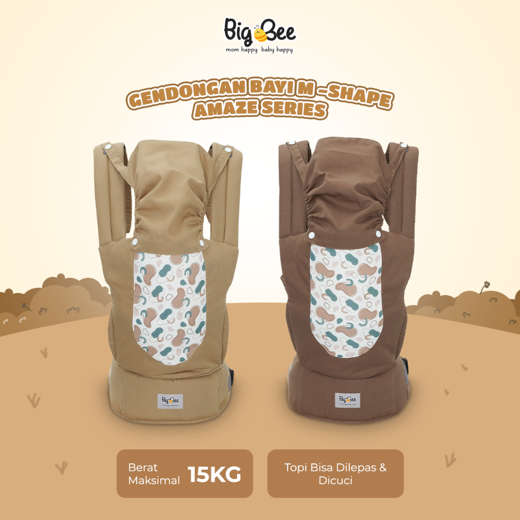 Jual Big Bee Gendongan Bayi Depan M - Shapes Amaze Series - BBG0002 ...