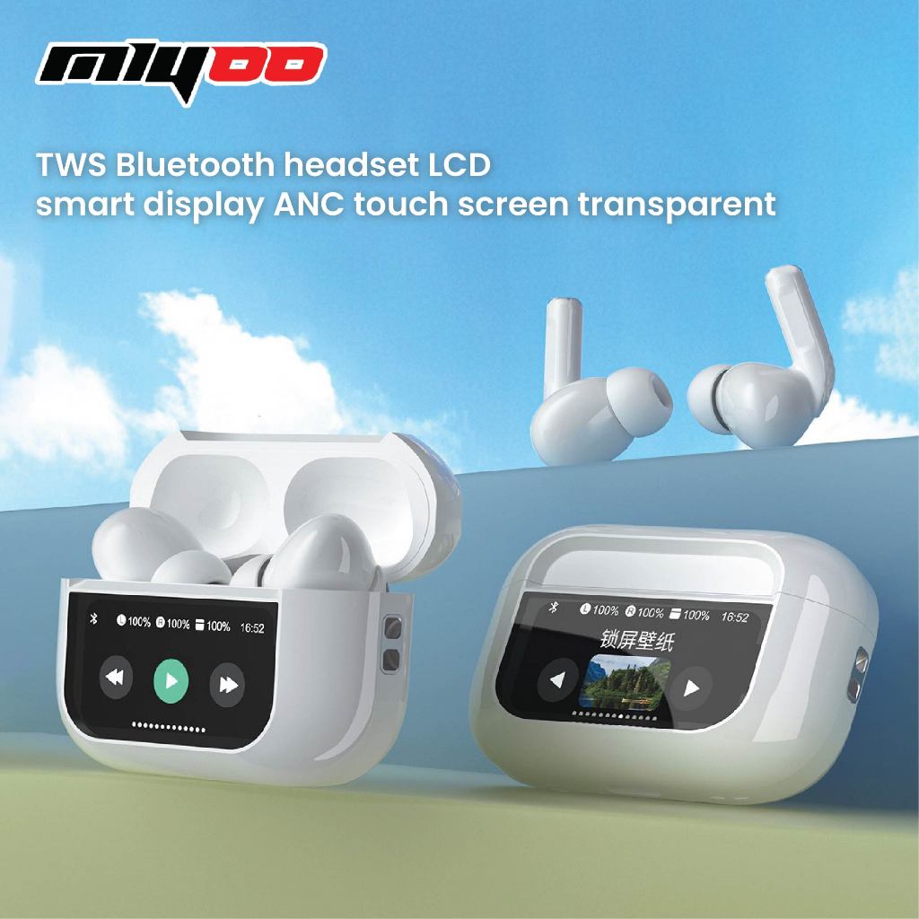 Jual Miyoo TWS Smart Touchscreen A9 PRO ANC/ENC Earphone Headset ...