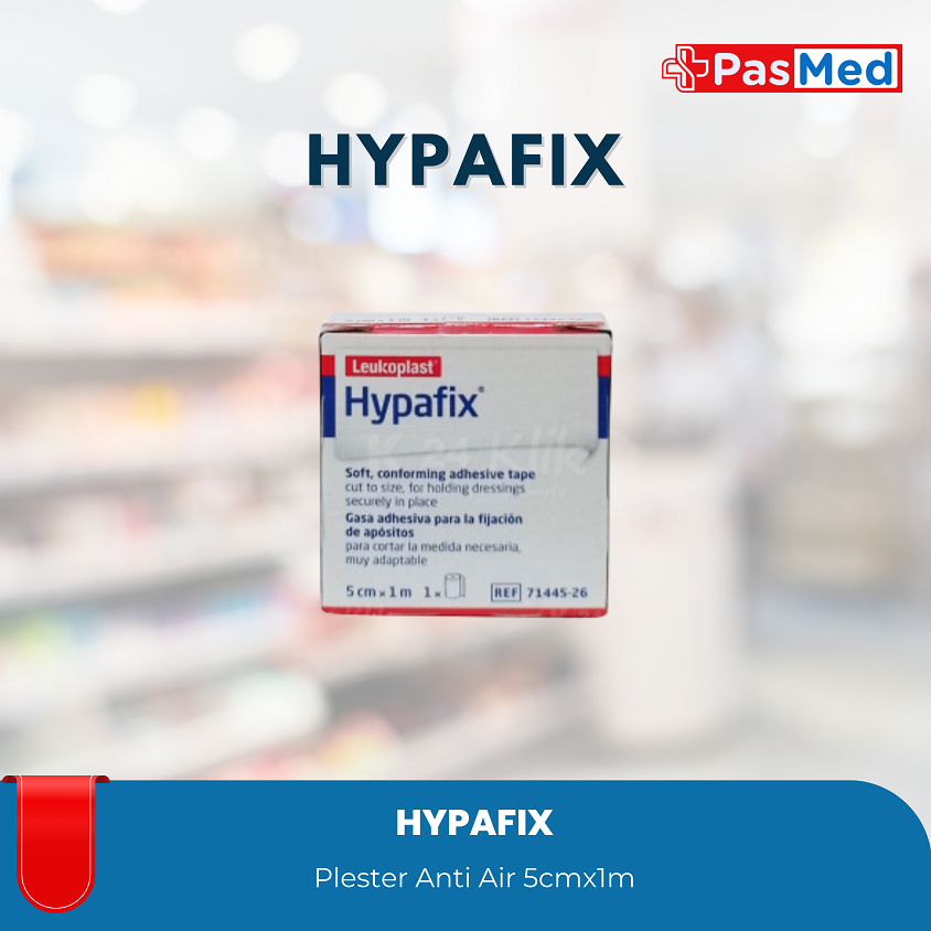 Jual PASMED | HYPAFIX Plester putih penutup luka (1 roll/box) 5cm x 1m | Shopee Indonesia