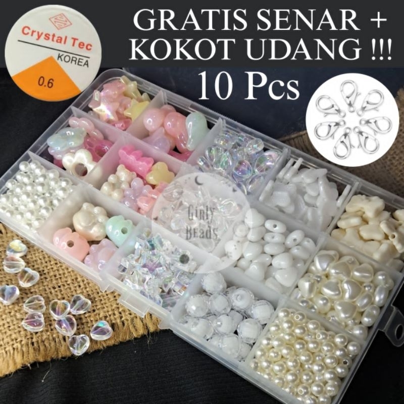 Jual Girly beads|mainan edukasi kreatifitas anak meronce|DIY|manik 1 ...