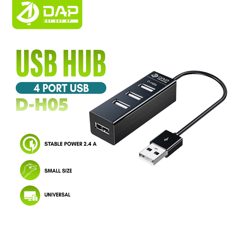 Jual KODE C9M4 DAP DH5 USB HUB 4 Port USB 24A Lenght 15cm Smart Charging Garansi Resmi 1 Tahun ...