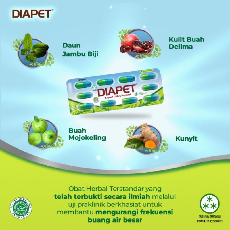 Jual DIAPET 1 Strip @4 Kapsul & 10 Kapsul | Shopee Indonesia