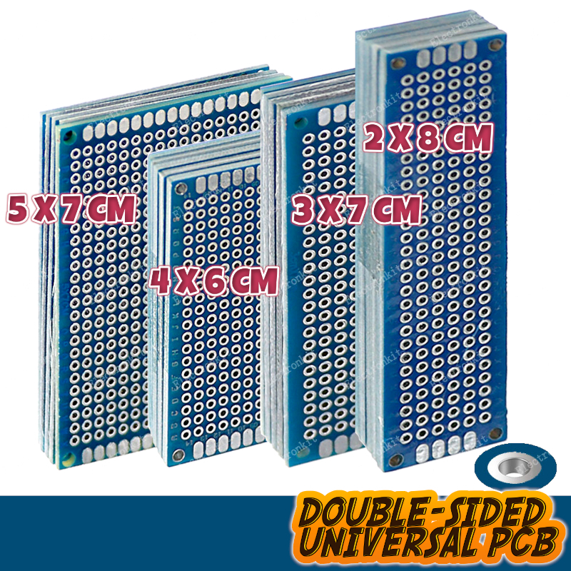 Jual NO BRAND BLUE DOUBLE-SIDED UNIVERSAL PCB DOUBLE LAYER PRINTED ...