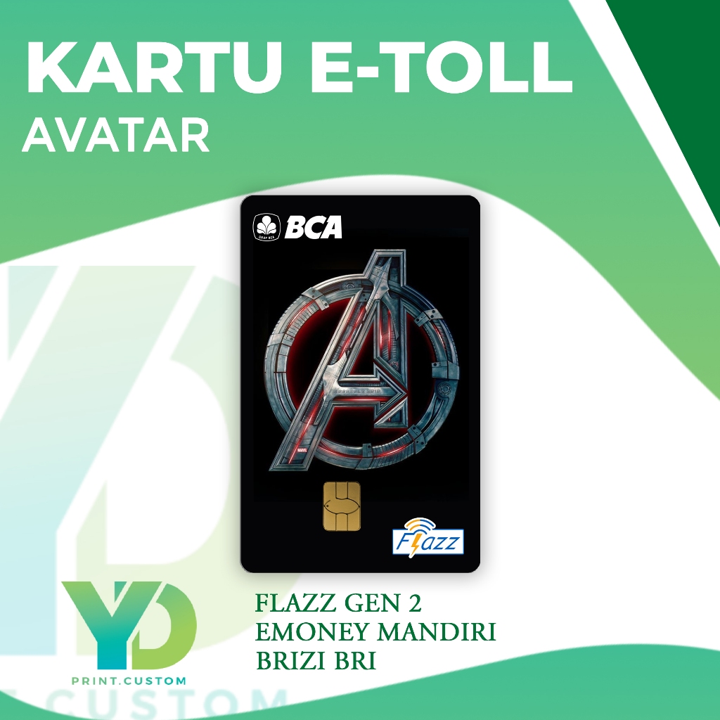 Jual Kartu Flazz Gen 2 / Emoney Mandiri / Brizzi BRI Edisi AVANGERS ...
