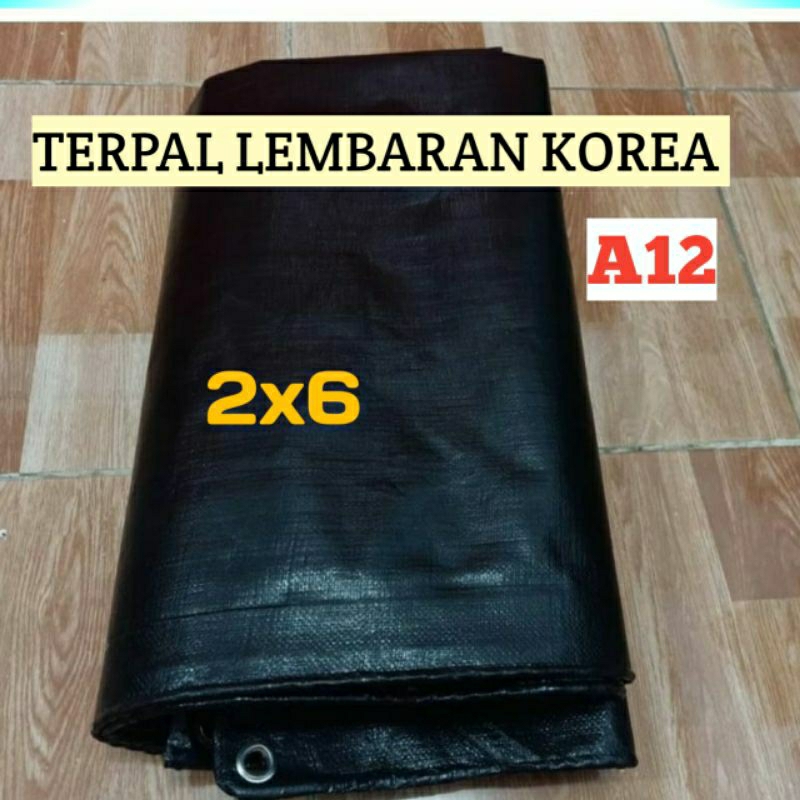 Jual Terpal Lembaran A12 Korea Hitam - Hitam 2x6 Tebal Kuat Waterproof ...