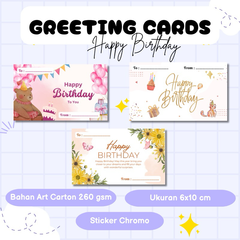 Jual BIRTHDAY CARD | KARTU ULANG TAHUN | UCAPAN ULANG TAHUN | BIRTHDAY ...
