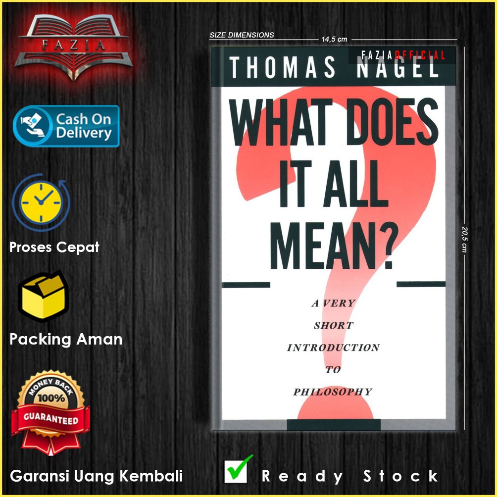 Jual WOW What Does It All Mean by Thomas Nagel English | Shopee Indonesia