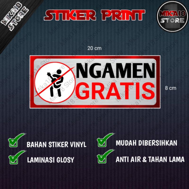 Jual STIKER NGAMEN GRATIS | Shopee Indonesia