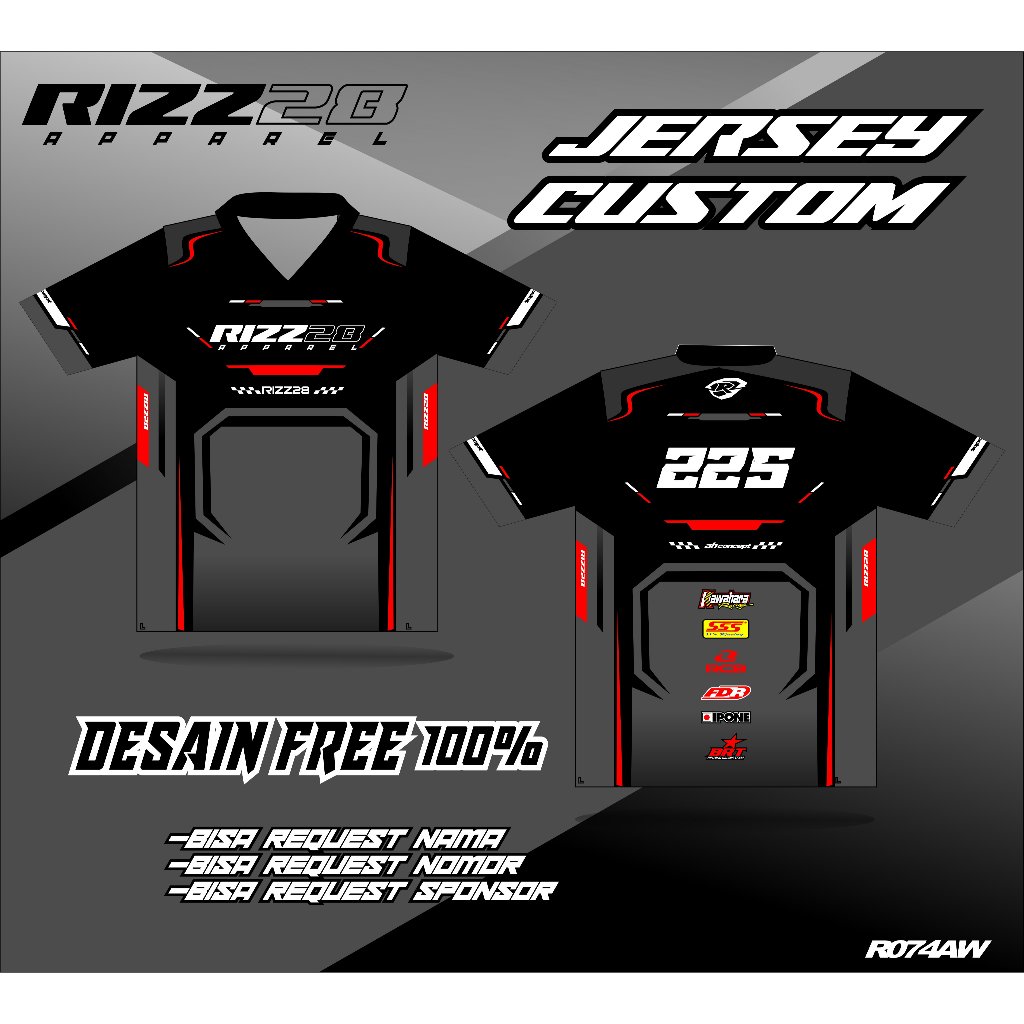 Jual Kaos Baju Jersey Custom Full Printing Jersey Racing Team Start ...