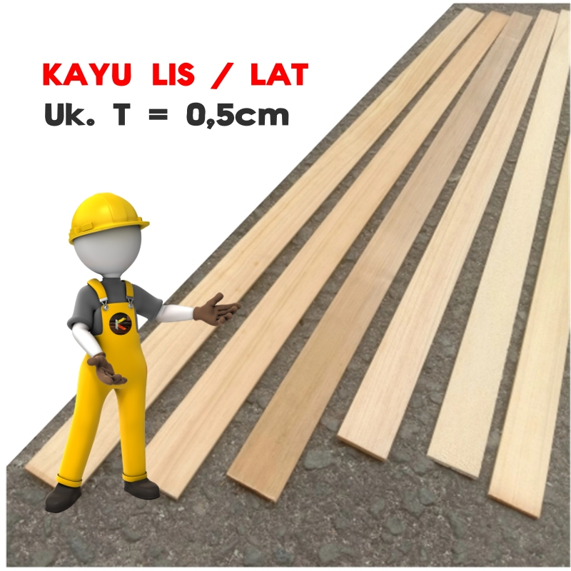 Jual KAYU LIS / LAT JATI BELANDA Ukuran 2cm ketebalan 5mm | Shopee ...