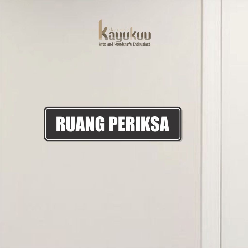 Jual Kreasikayukuu Ruang Periksa Sign Board Akrilik | Shopee Indonesia