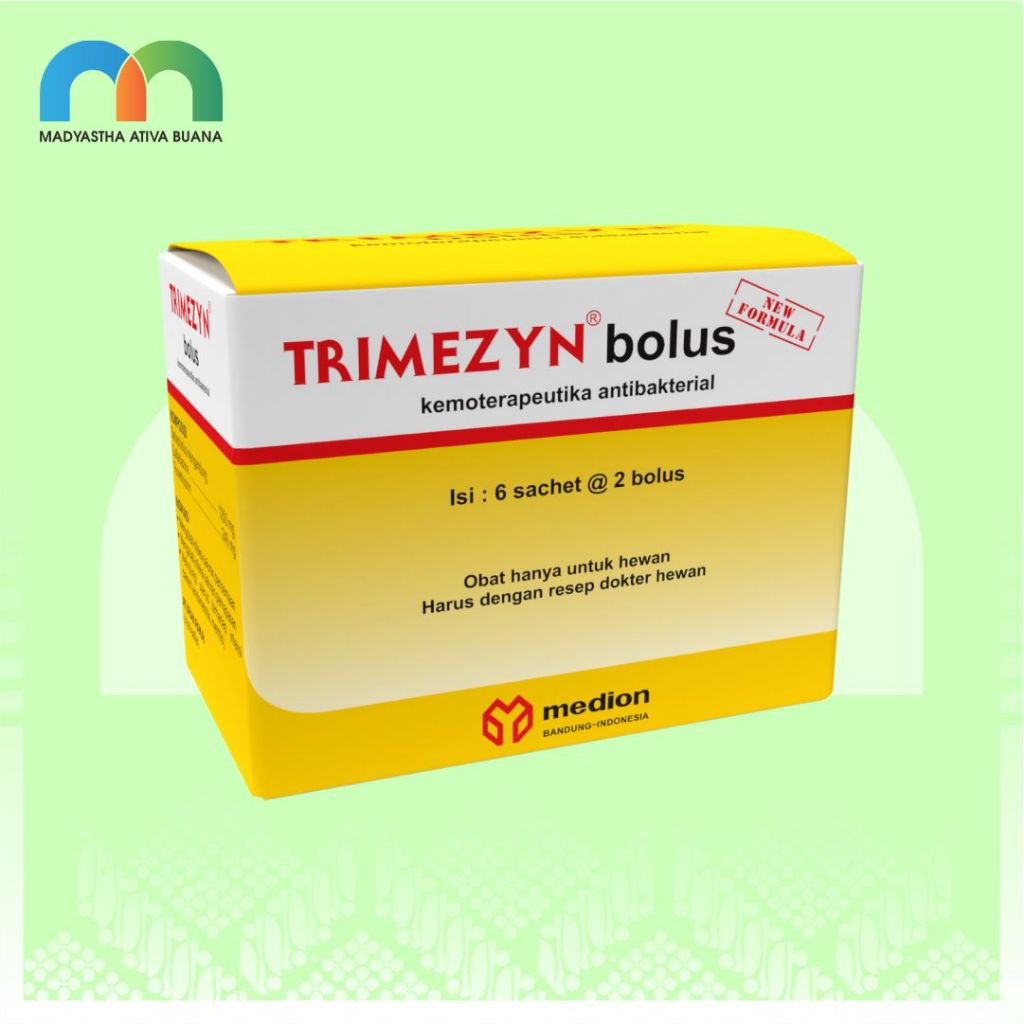 Jual Trimezyn Bolus 12 Bolus Medion Obat Pencernaan Hewan Besar ...