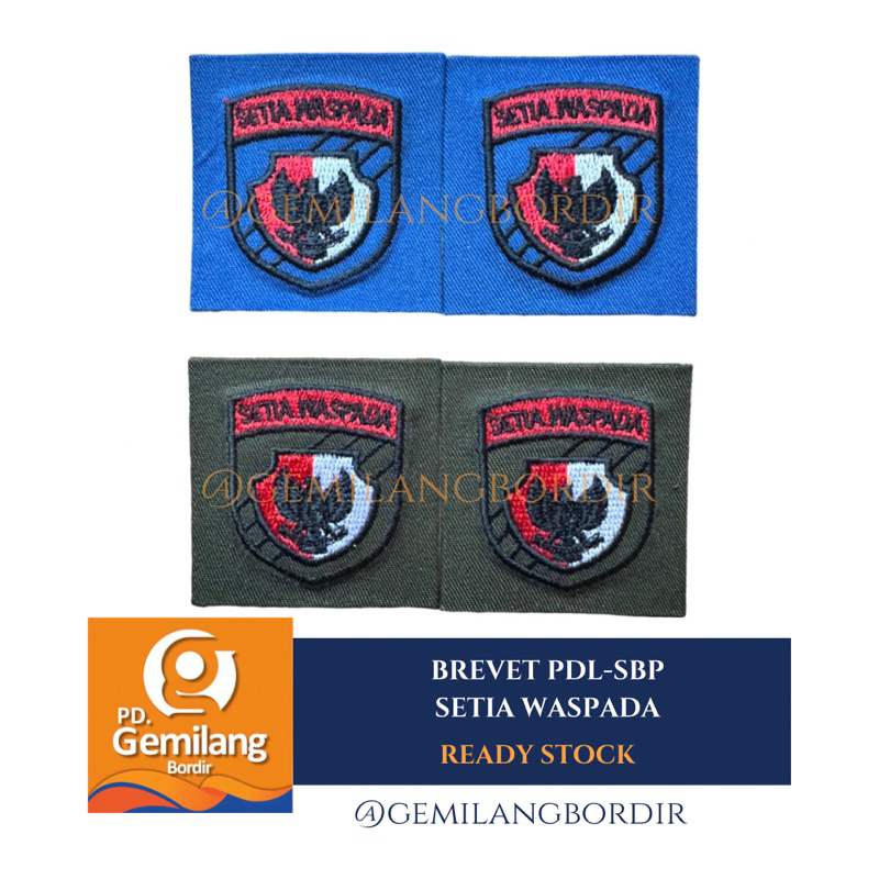 Jual Brevet Wing SETIA WASPADA TNI AU | PDL-SBP | Brevet satuan ...