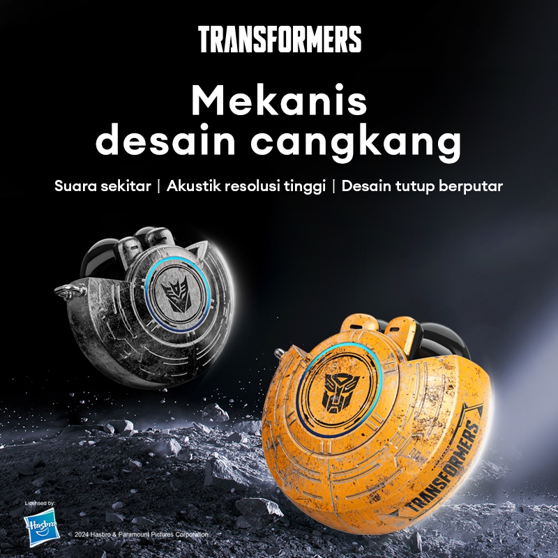 Jual Transformers TF-T31 TWS Game Bluetooth Headset Bluetooth V5.4 ...