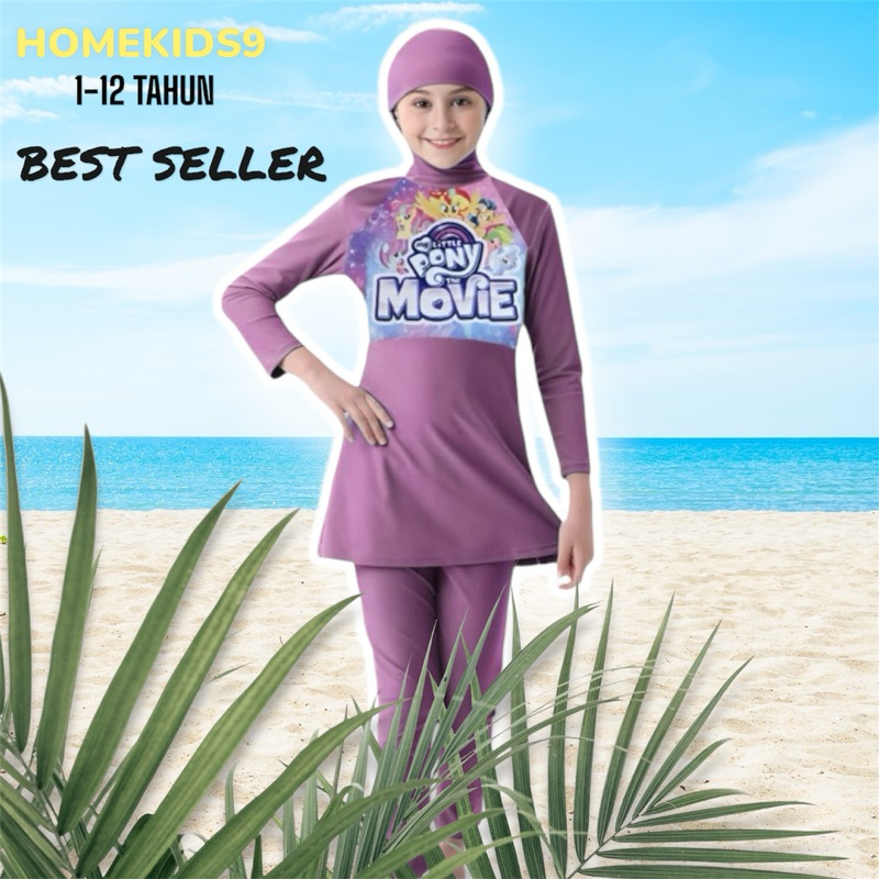 Jual HOMEKIDS9 baju renang anak cewek muslim Baju renang anak perempuan ...