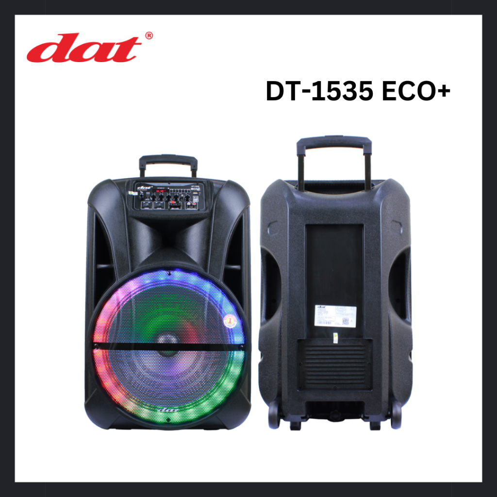 Jual DAT DT-1535 ECO+ SPEAKER TROLLEY PORTABLE 15 INCH GARANSI RESMI ...