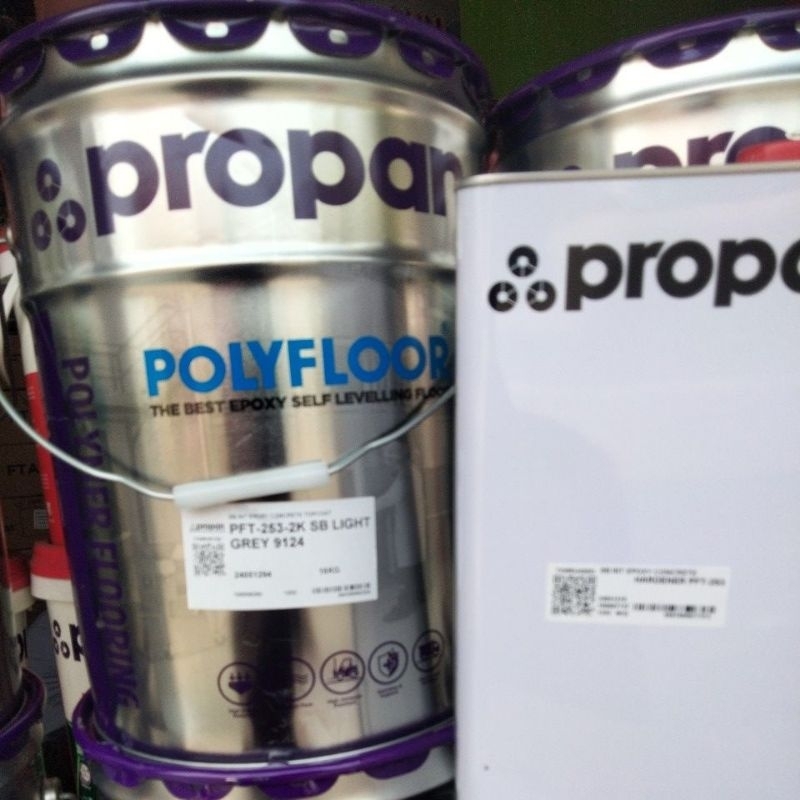 Jual Cat Lantai beton Propan Polyfloor Light grey 9124 FPT 253 20ltr | Shopee Indonesia