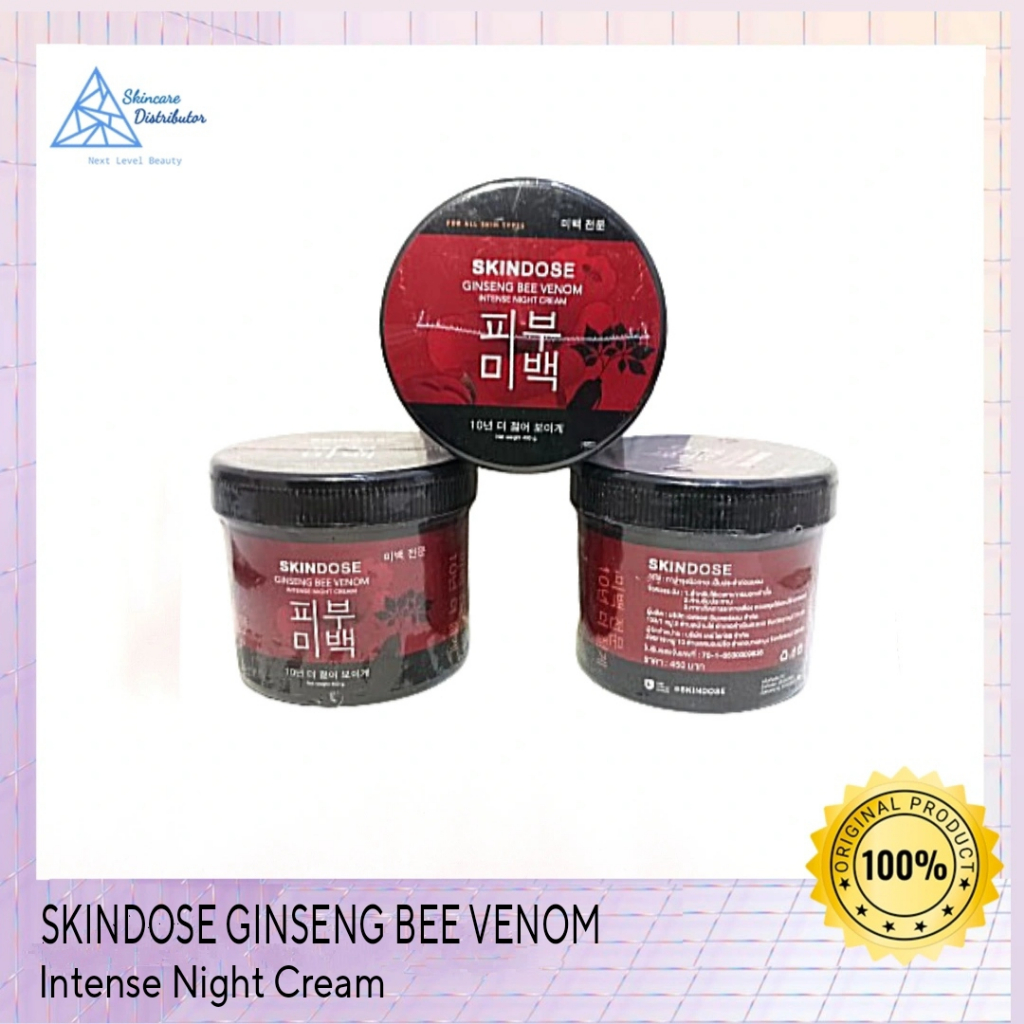 Jual SKINDOSE GINSENG BEE VENOM BODY CREAM | SKINDOSE BEE VENOM BODY LOTION THAILAND | Shopee ...