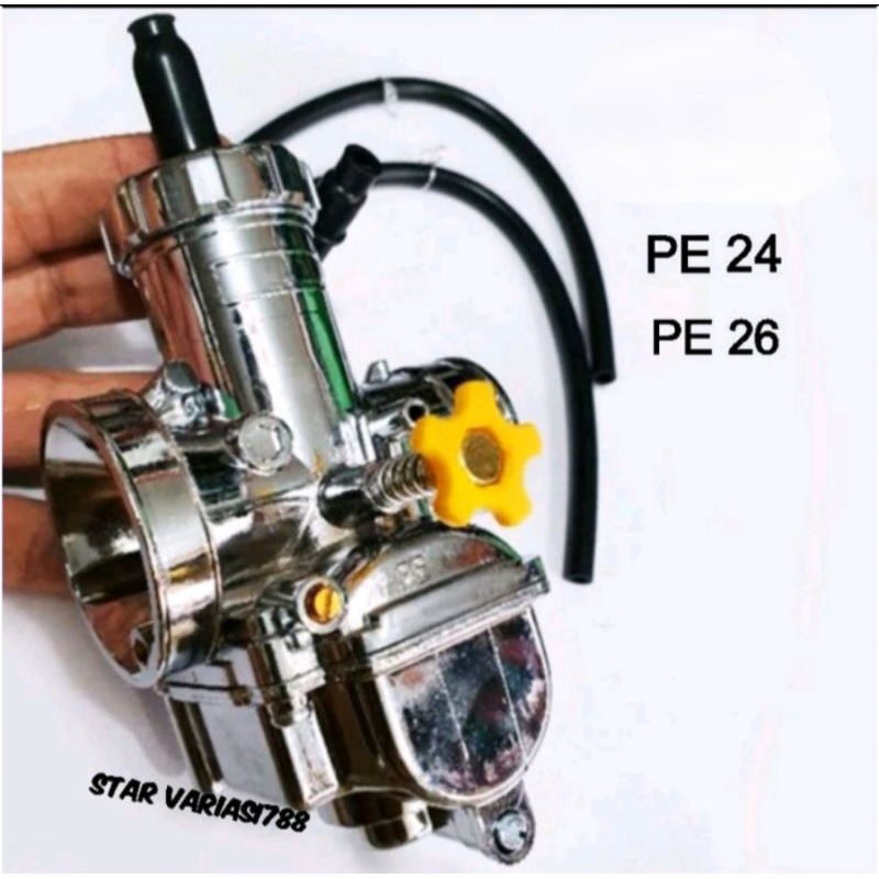 Jual Karburator pe crome karbu PE 24 26 28 crome | Shopee Indonesia