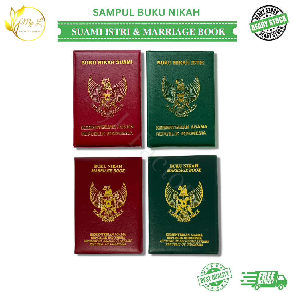 Jual My.L Sampul Buku Nikah Suami Istri & Marriage Book Cover Bahan ...