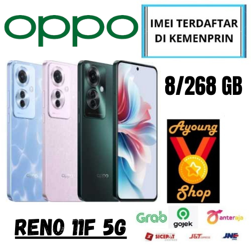 Jual OPPO RENO 11F 5G 8/256GB (Mediatek Dimensity 7050) Garansi Resmi | Shopee Indonesia