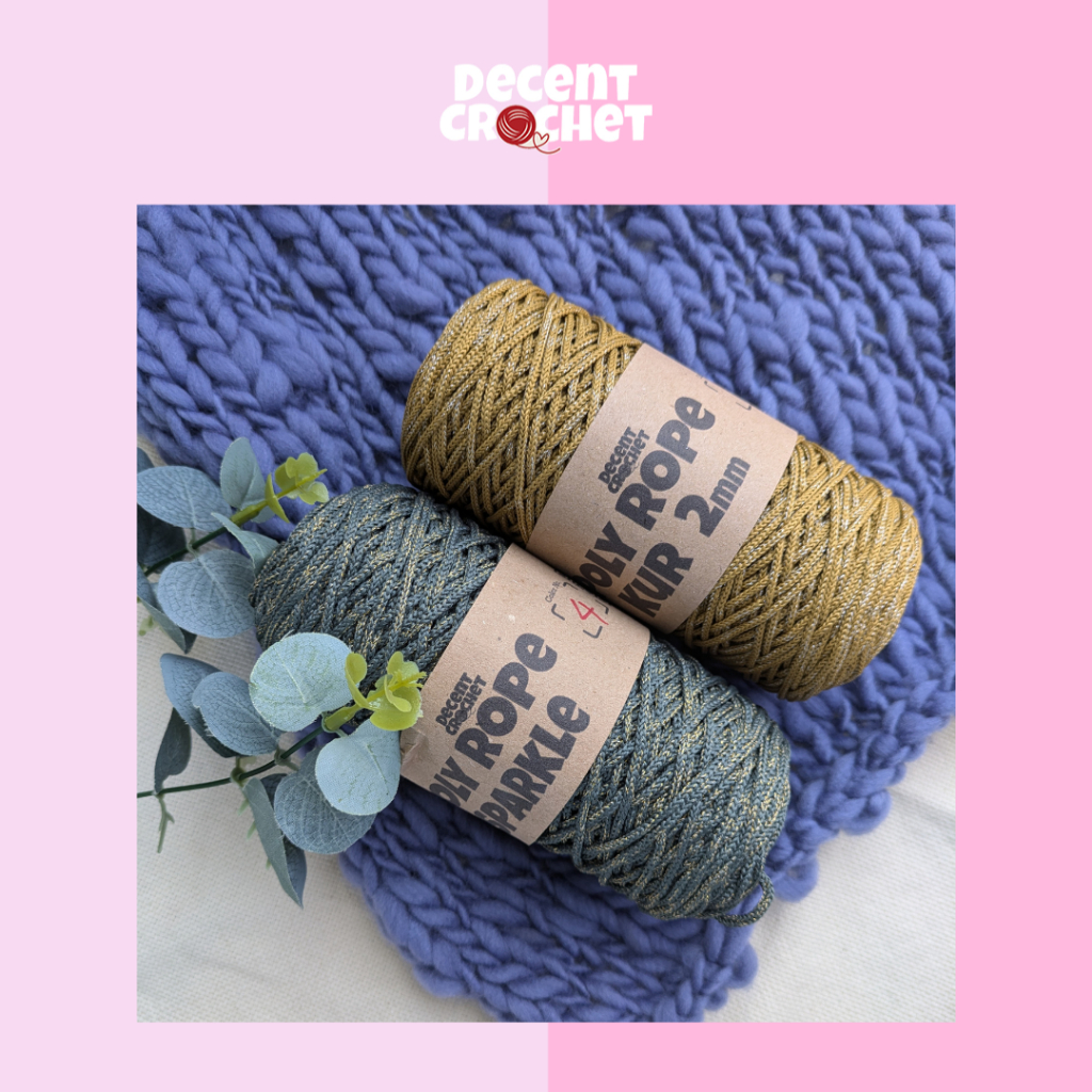 Jual Decent Crochet - POLY ROPE KUR SPARKLE 2MM | Shopee Indonesia