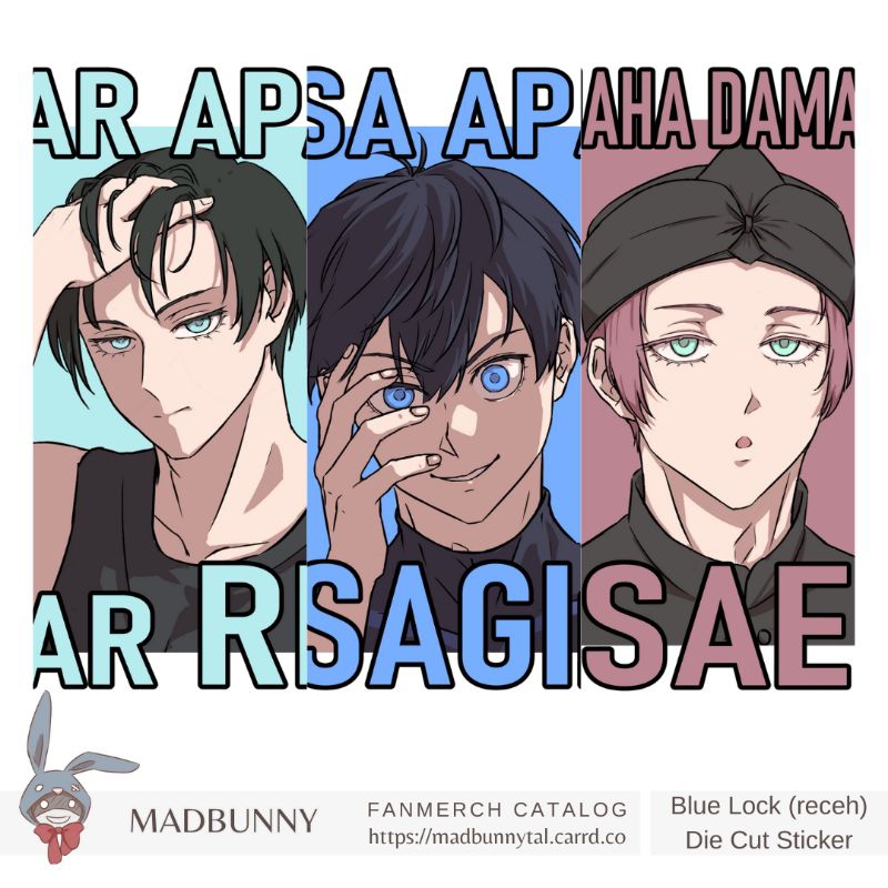 Jual [madbunny] Blue Lock (receh) Die Cut Sticker | Shopee Indonesia