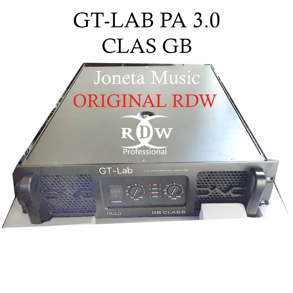 Jual Power Amplifier GT Lab RDW PA 3.0 / PA3.0 - 2 channel | Shopee ...