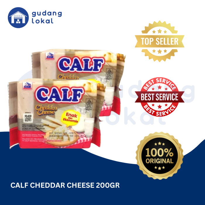 Jual Calf Cheddar Cheese 200gr | Shopee Indonesia