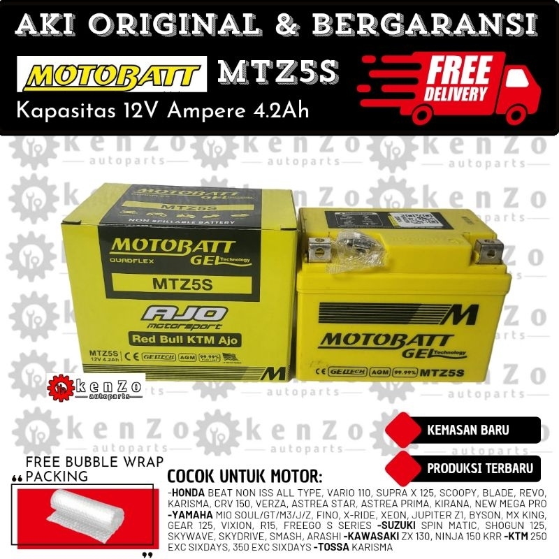 Jual Aki Motor Matic Suzuki Spin Matic Skywave Skydrive Hayate Shogun ...