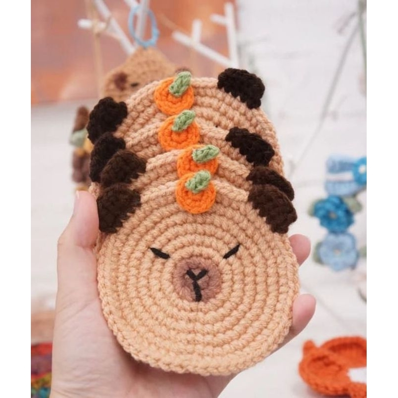 Jual Capybara Owala Coaster Cup Holder Crochet Handmade by Bloomyou.mgl ...