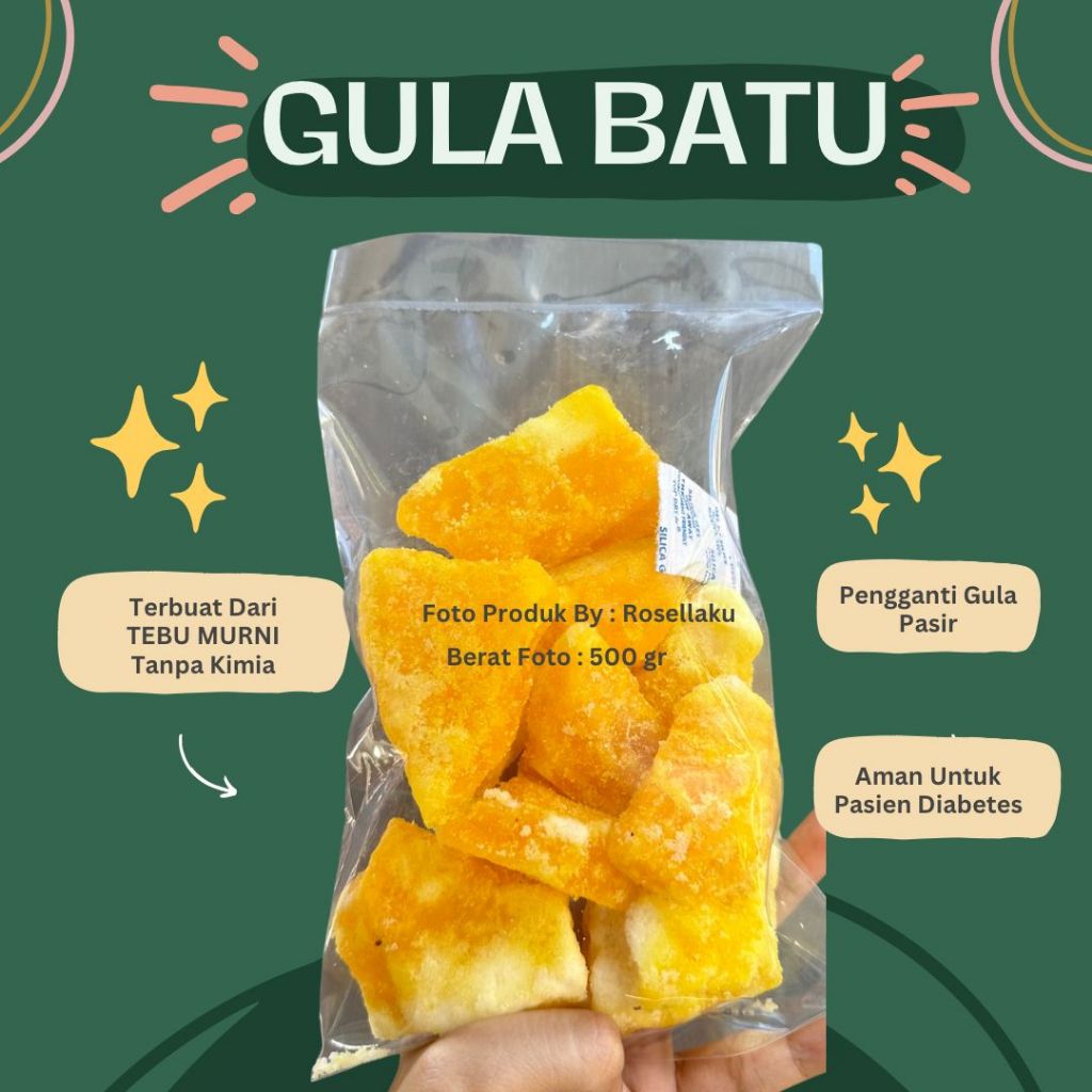 Jual GULA BATU KUNING 1KG // Gula Batu Premium | Shopee Indonesia