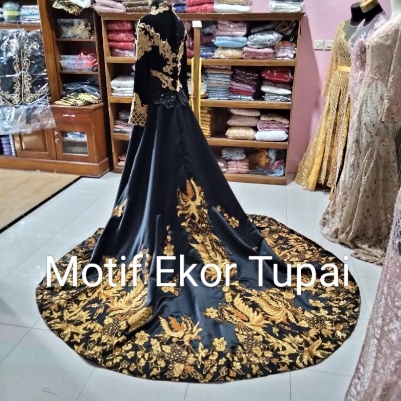 Jual Aksesoris Ekor DEWASA & variasi Ekor gaun pengantin panjang 2 mtr ...
