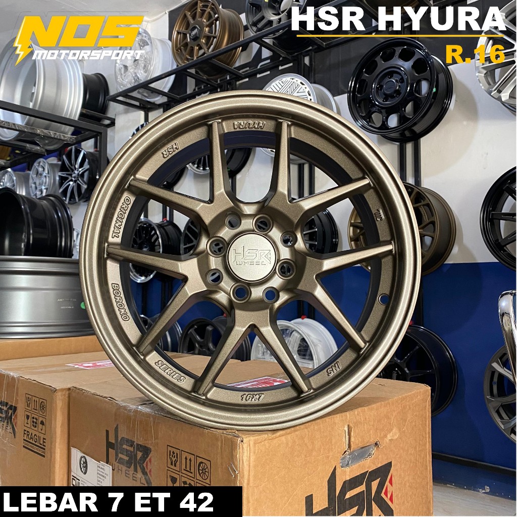 Jual Pelek mobil avanza, yaris, baleno, hsr hyura r16 lubang baut 4 ...