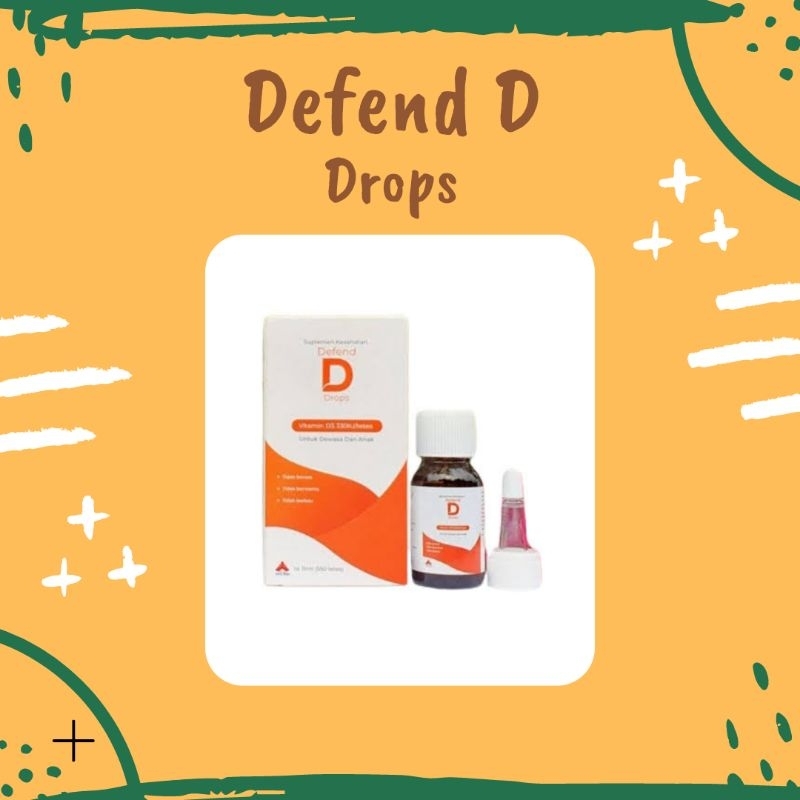 Jual PROMO!!! Defend D Drops Vitamin D3 15mL (550 tetes) | Shopee Indonesia