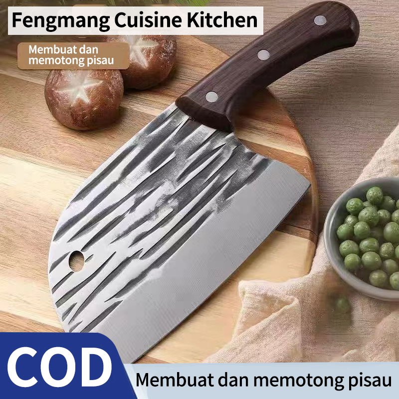 Jual Pisau Daging Super Stainless Steel Pisau Koki Golok Potong Sapi ...