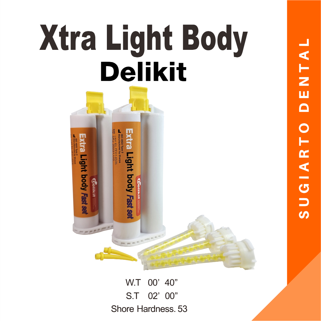 Jual Sugiarto Dental Extra Light Body Impression Deli Isil SDS | Shopee ...