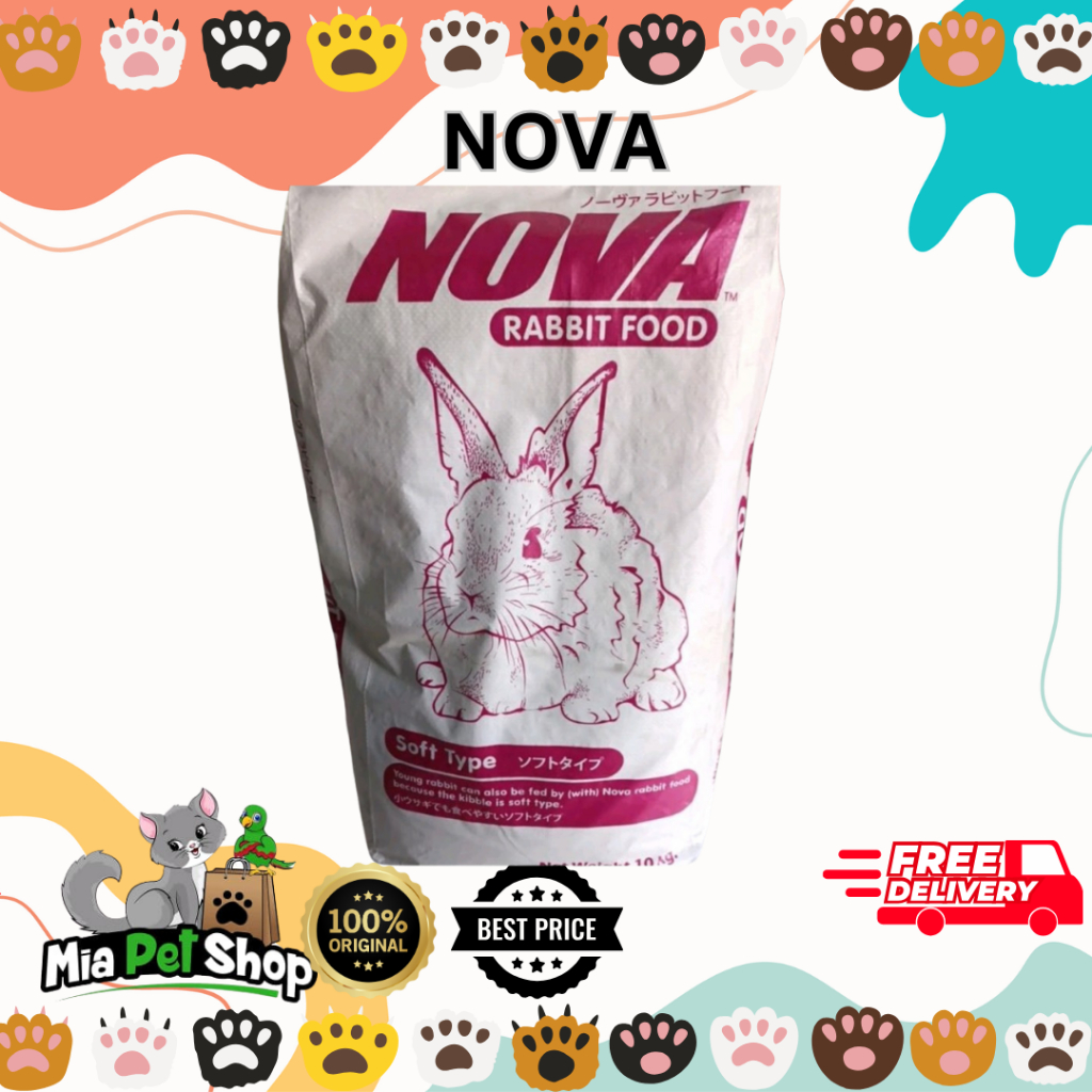 Jual NOVA Rabbit Food 10 Kg - Pakan Kelinci Rabbit Food Makanan Kelinci ...
