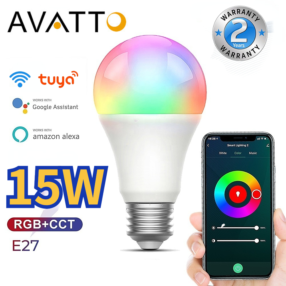 Jual AVATTO Smart WiFi LED Bulb RGB 12W 15W E27 Lampu Pintar Smart Home ...